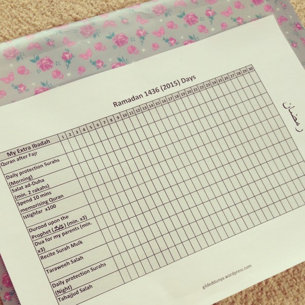 Daily To-Do List For Ramadan (Print it!) – Gilded Dunya